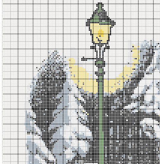 Narnia Lamp Post Cross Stitch Pattern PDF Only | Emerald Costumes and ...